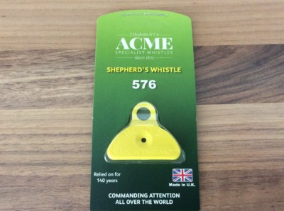 GENUINE Acme Shepherds Plastic Lip Whistle IN YELLOW. Sheep Dog ...
