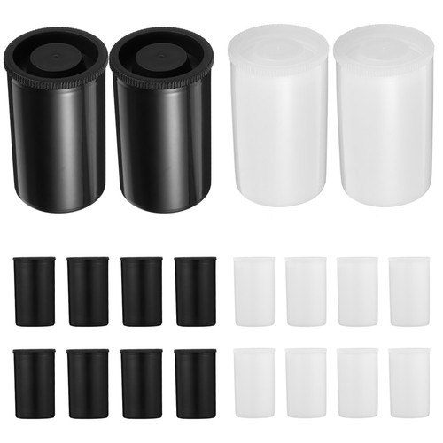 20 Pcs Reusable Film Canisters Small Plastic Containers for Camera Film ...