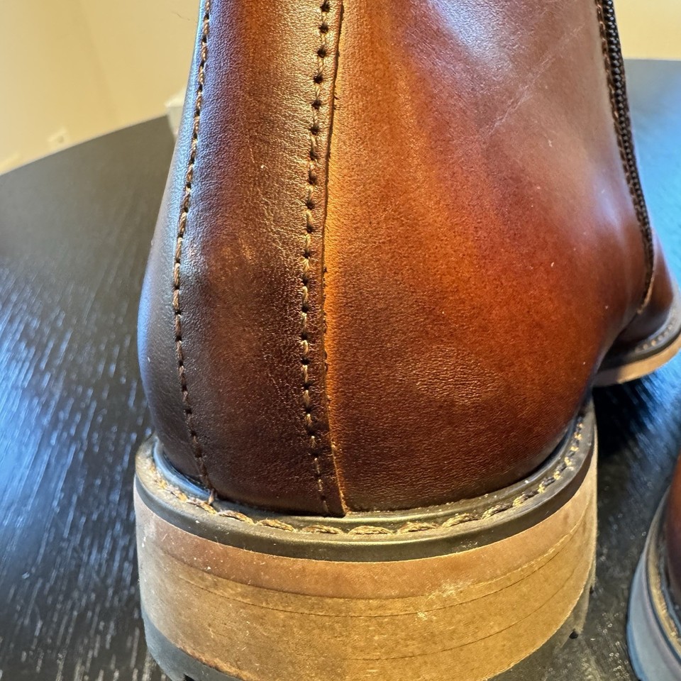 Moretti Black Label Brown Abott Zip-Up Dress Boots Size 11 D Mens | eBay