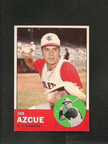 1963 Topps # 501 Joe Azcue NM | eBay
