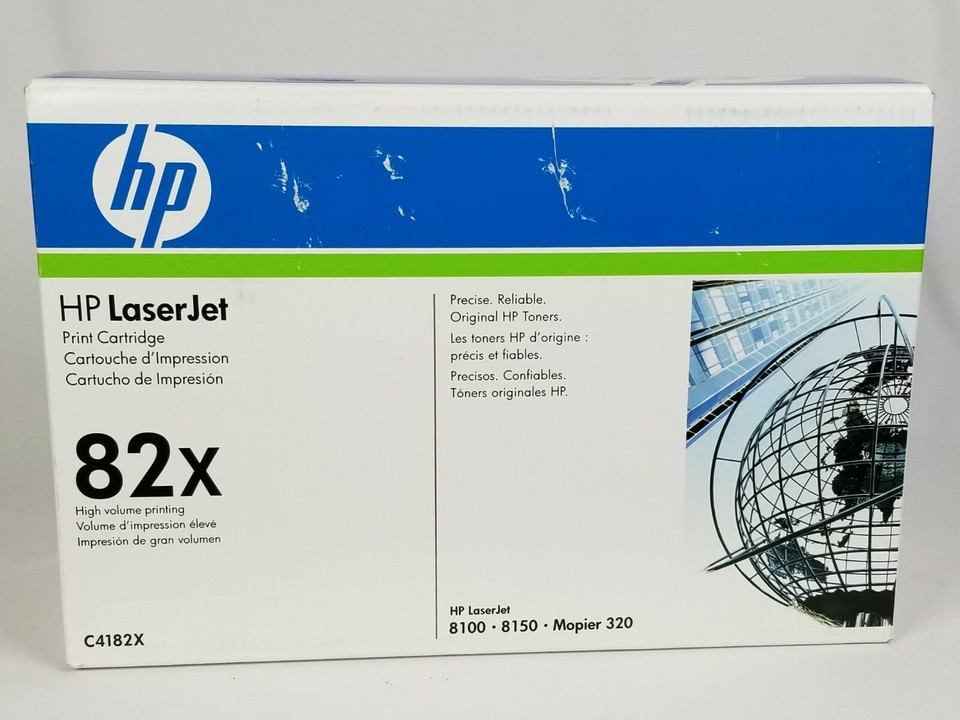 HP C4182X (82X) Black High Capacity Toner Cartridge 8100 8150 Mopier ...