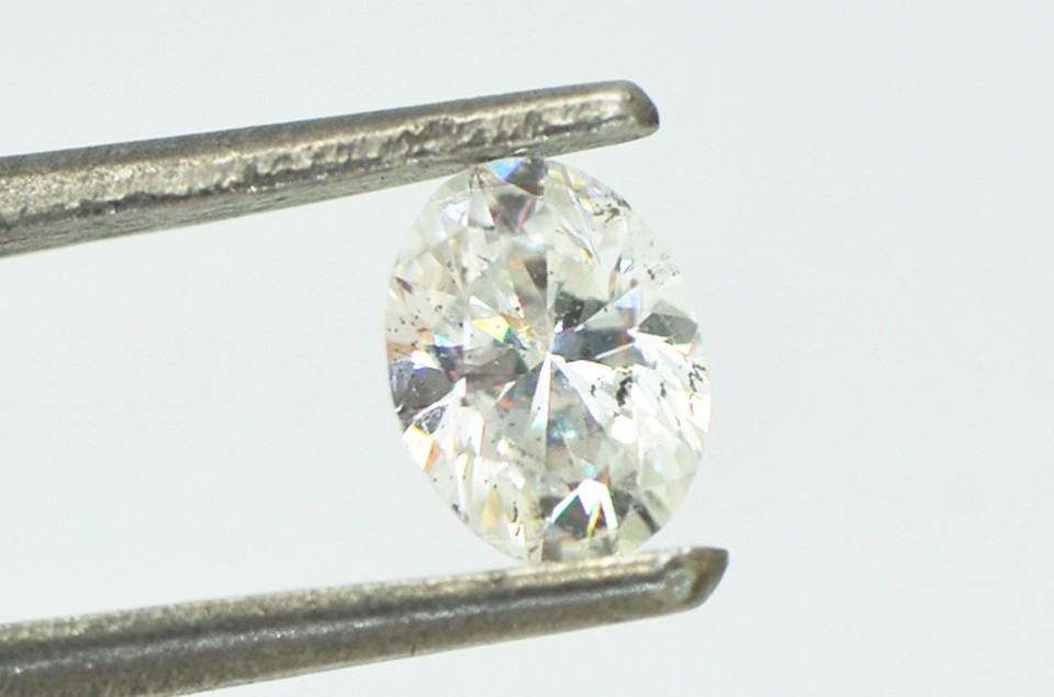 Oval Shaped Diamond 0.50 Carat F Color SI1 Certified Loose Real Natural ...