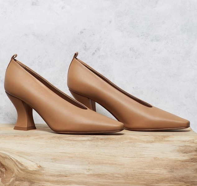 New Trendy Women Square Toe V-cut Style Office Work OL Kitten Heel ...