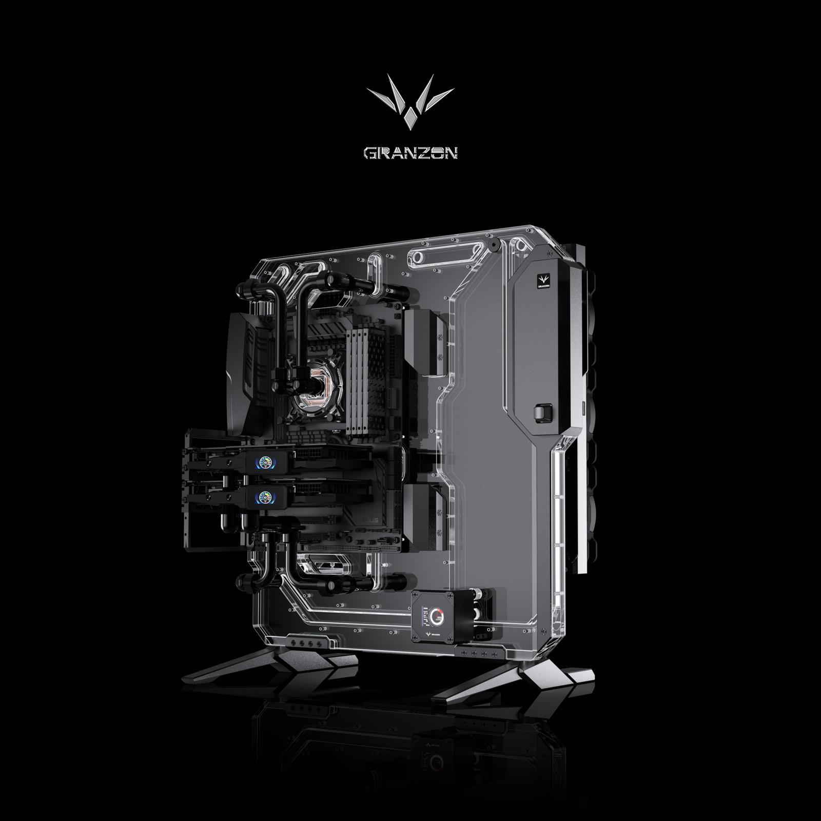 Granzon G20 Open Frame Chassis Distro Plate Water Cooling Case Chassis ...