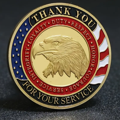 Thank You For Service Coin Collectable Commemorative Military Armed ...