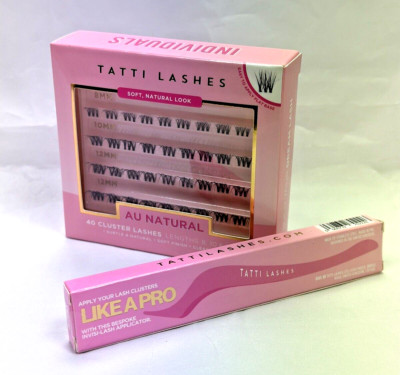 Tatti Lashes Au Natural Invisi-Lash! 40 Cluster Lashes Individuals ...