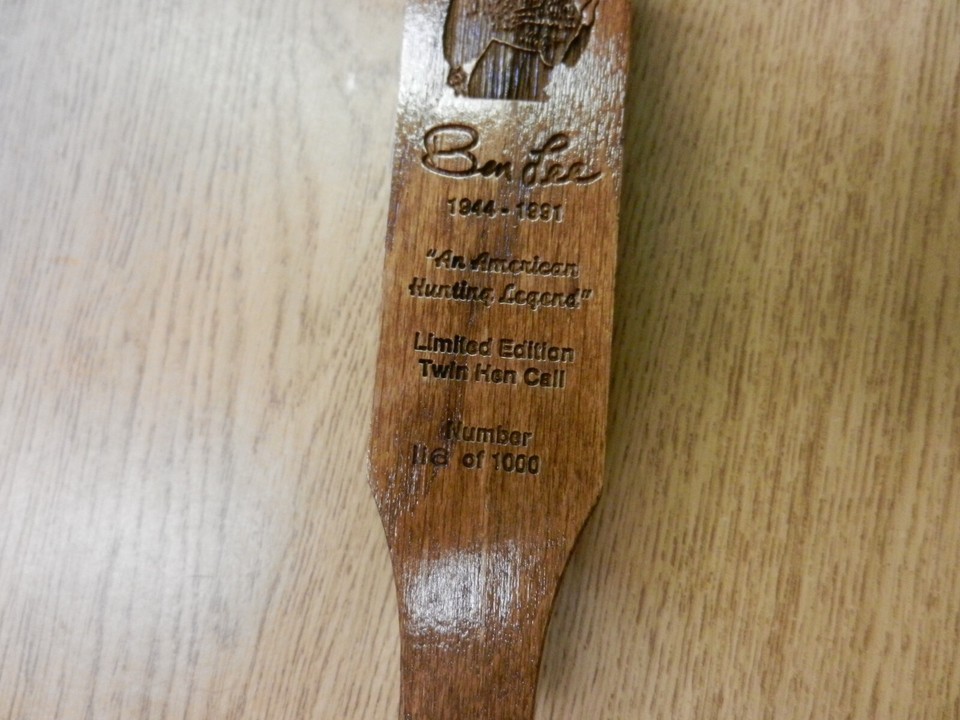 Rare Ben Lee Limited Edition Twin Hen Turkey Call #116/1000 Wooden Box ...
