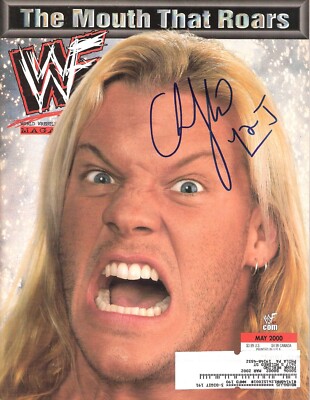AM159 Chris Jericho signed Vintage WWF RAW Wrestling Magazine w/COA Y2J ...