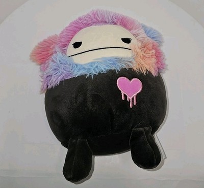 Squishmallow “Frumpy” The EMO Valentines Black & Pink & Tie Dye Bigfoot ...