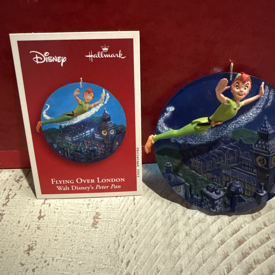 Hallmark Walt Disney’s Peter Pan “Flying Over London” Keepsake Ornament ...