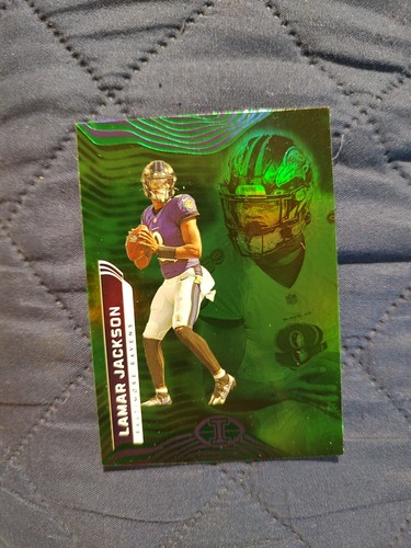 2022 Panini Illusions LAMAR JACKSON **Emerald Green Parallel** MINT! Ravens | eBay