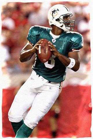 Rare Daunte Culpepper Miami Dolphins NFL Art Lithograph | eBay