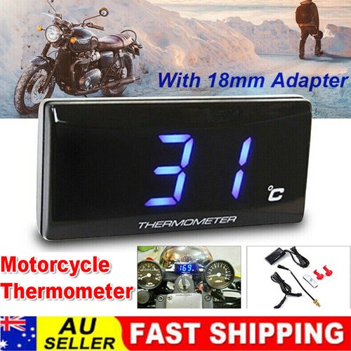 Universal Motorcycle Digital Thermometer Water Temp Temperature Gauge w ...