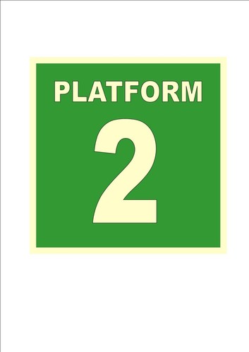 Railway Station Sign Reproduction British Rail Platform Number Sign | eBay