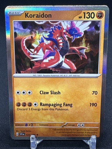 Koraidon 124/198 Holo Rare Pokemon Card Scarlet and Violet NM/MINT | eBay