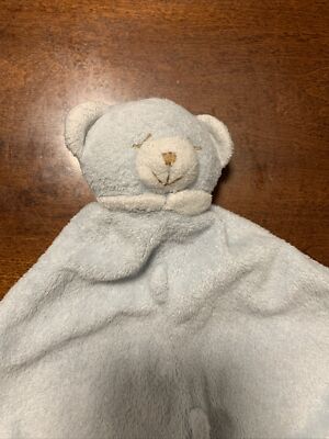 Angel Dear Bear Blue Lovey Plush Security Blanket 12” | eBay