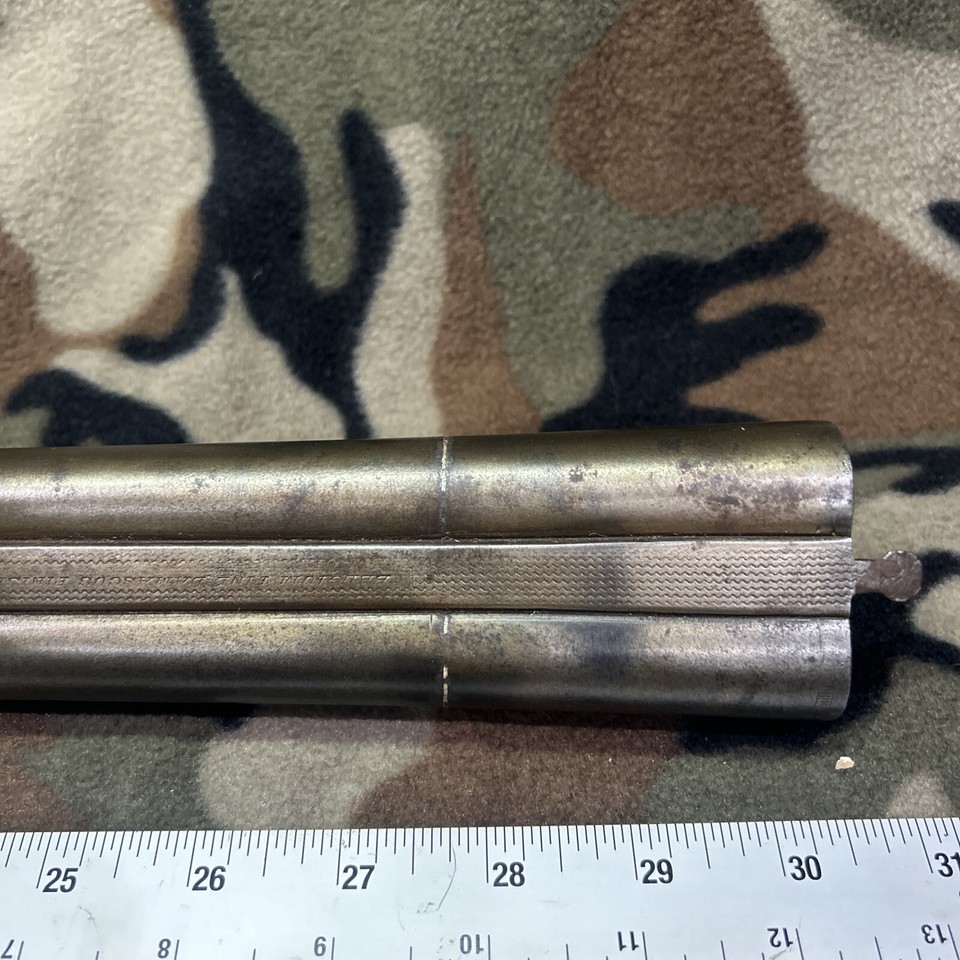 Parker Double Barrel 12ga Belgium Fine Damascus Finish Shotgun Barrel ...