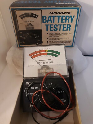 Vtg Micronta Battery Tester with Original Box 22-030A Consumer ...