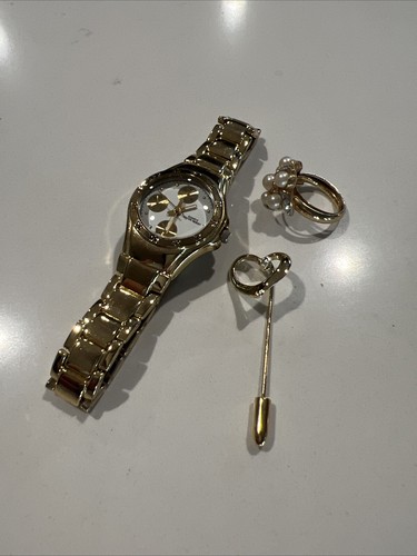 Vintage Avon Ring, Heart Pendant, Quartz Watch Women’s Gold Color | eBay