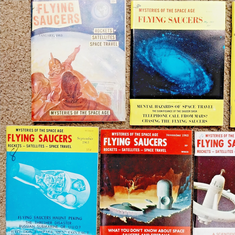 Flying Saucers Magazine Ray Palmer Lot 7 Issues 1963-1964 UFO ...