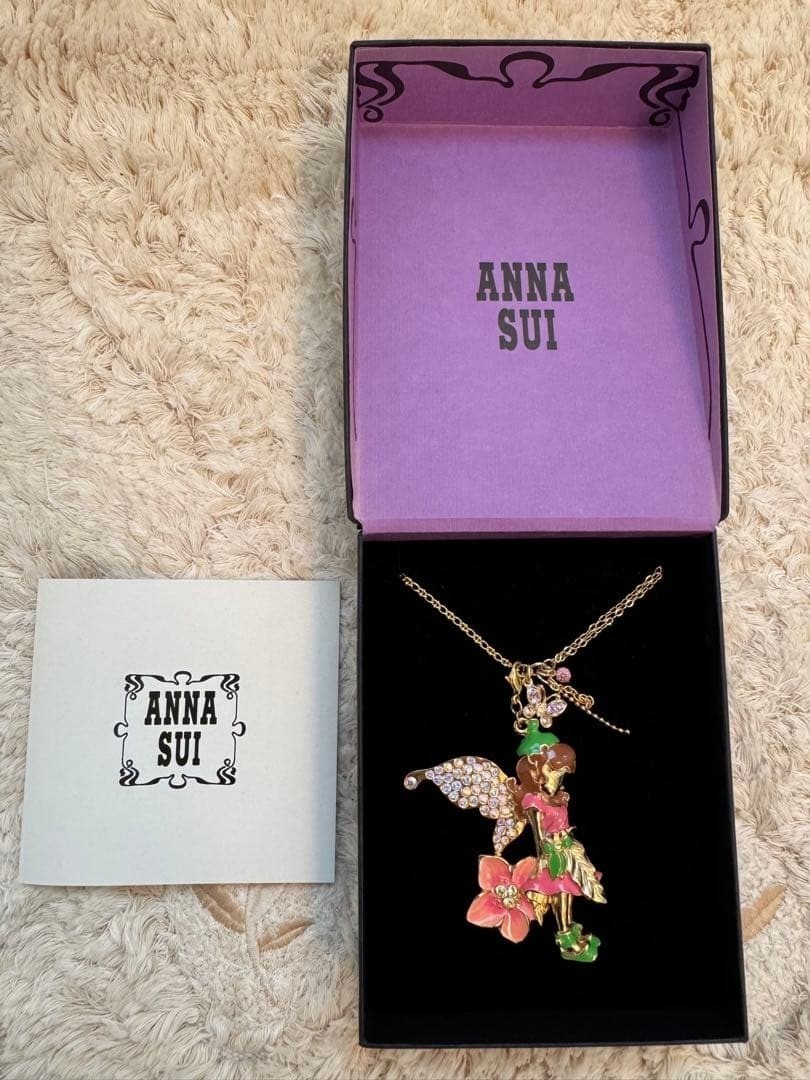 ANNA SUI Disney Vendome Yamada Fairies Limited Edition Necklace Japan ...