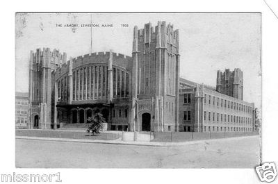 The Armory Lewiston Maine Vintage postcard 1930s California | eBay