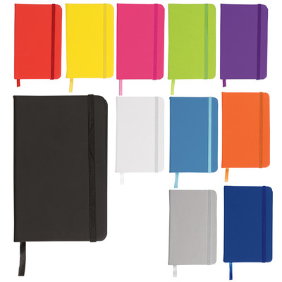 A6 Lined Ruled Hard Back Note Book Hardback Notebook Notepad Pad Work ...