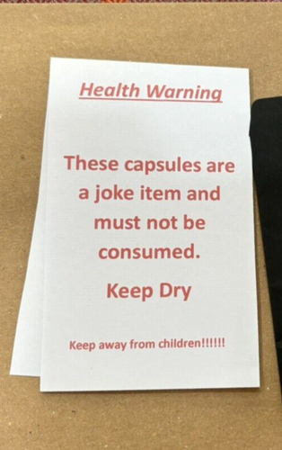 Comedy Item - A Tin of Joke "Extra High Strength" "Not Viagra" Blue ...