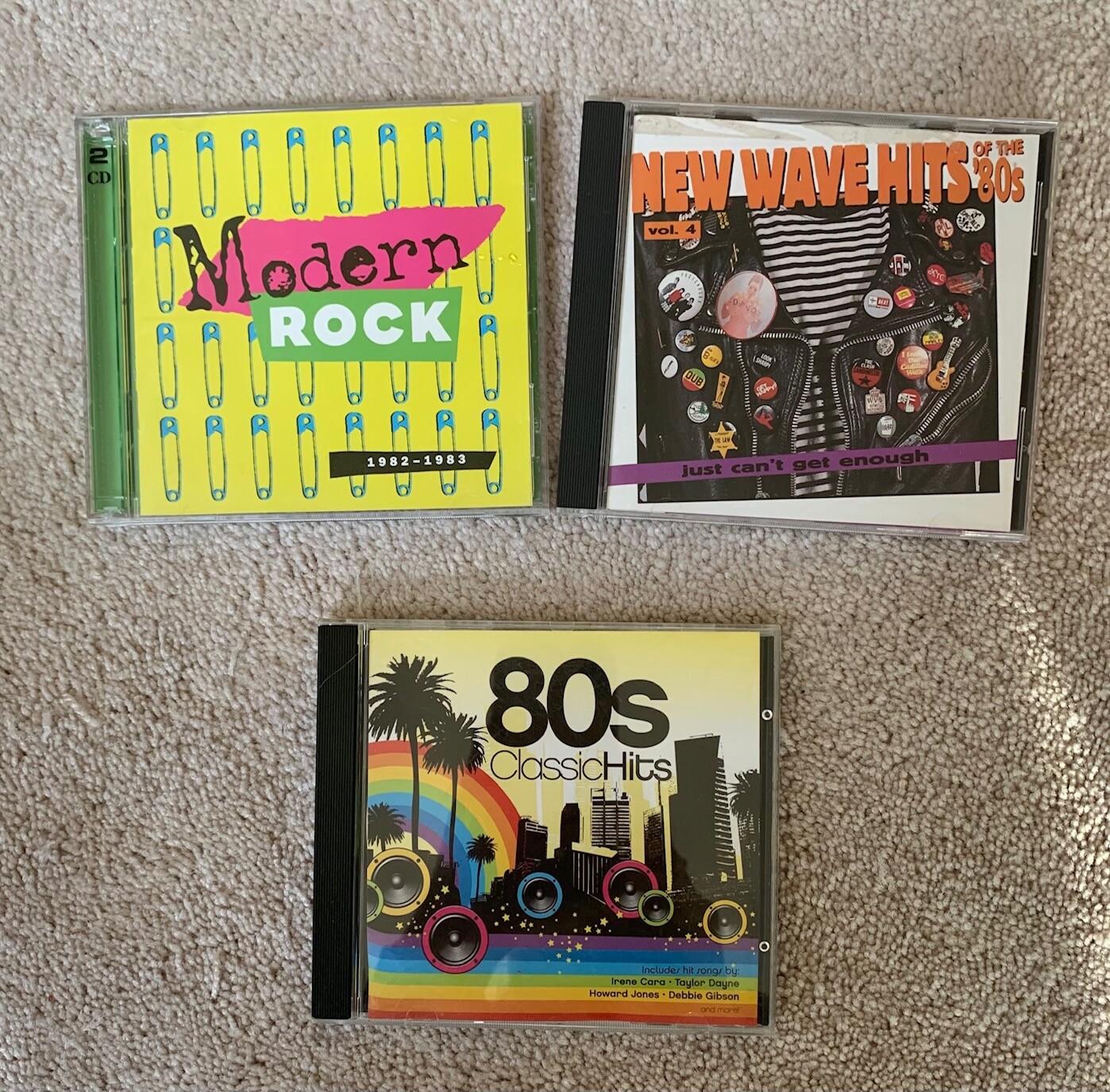 LOT of 3 CDs of 80s music - Modern Rock, New Wave Hits, Classic Hits | eBay