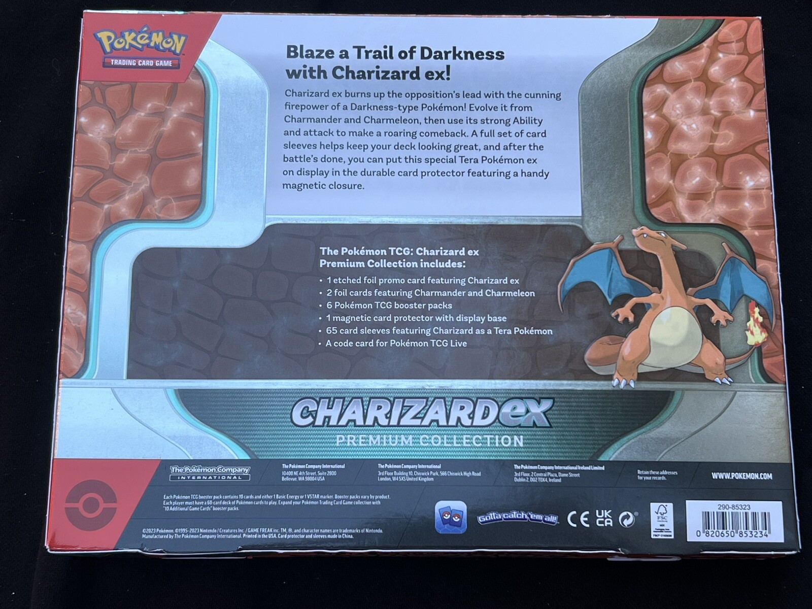 Pokémon TCG: Charizard ex Premium Collection Box - 6 Packs 820650873232 ...