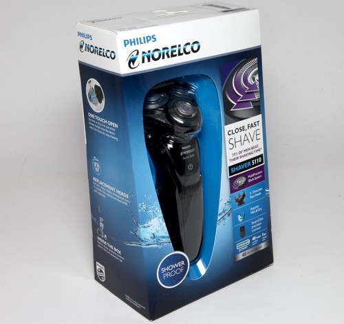 Philips Norelco S5205 5110 Rechargeable Shaver & SmartClick Trimmer ...