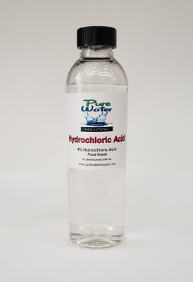 4% HCL - 6oz bottle - (hydrochloric acid) by Pure Water Solution | eBay
