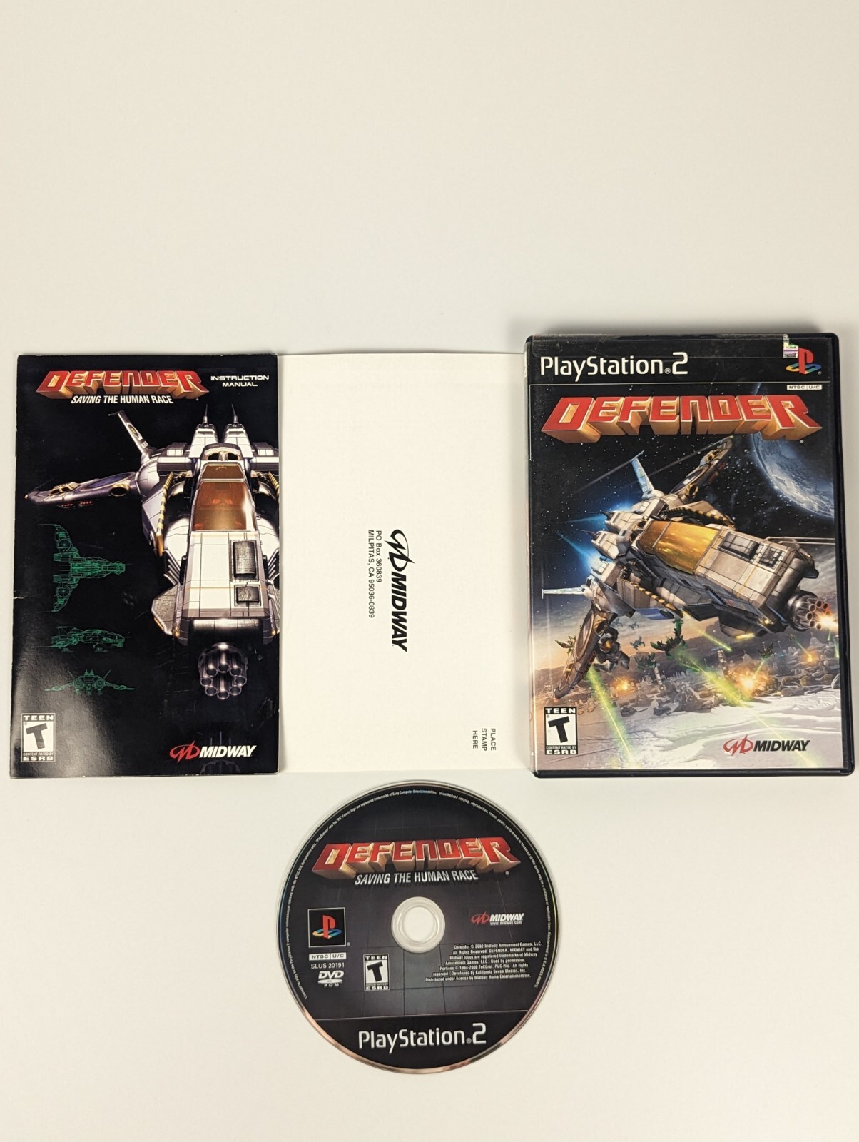 Defender! (Sony PlayStation 2) PS2 Complete W/ Manual & Registration ...