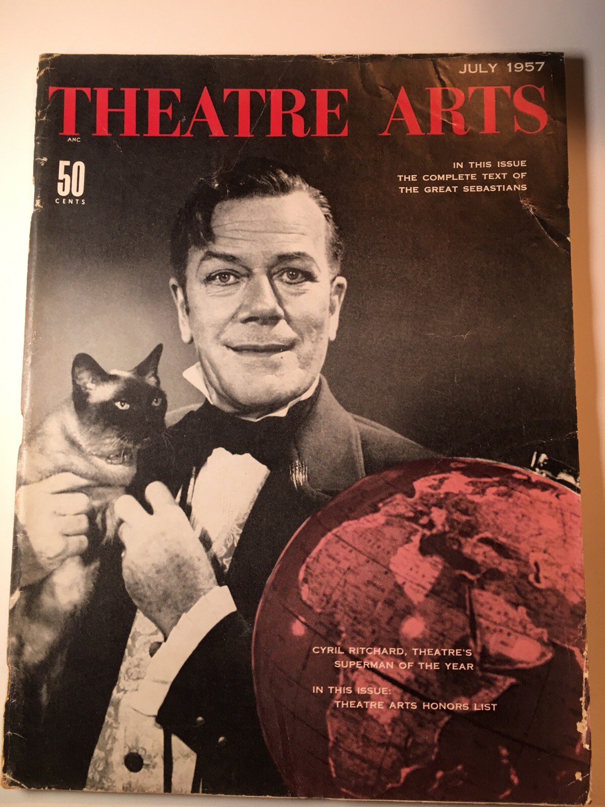 THEATRE ARTS July 1957 Cyril Ritchard Jean Anouilh Howard Lindsay ...