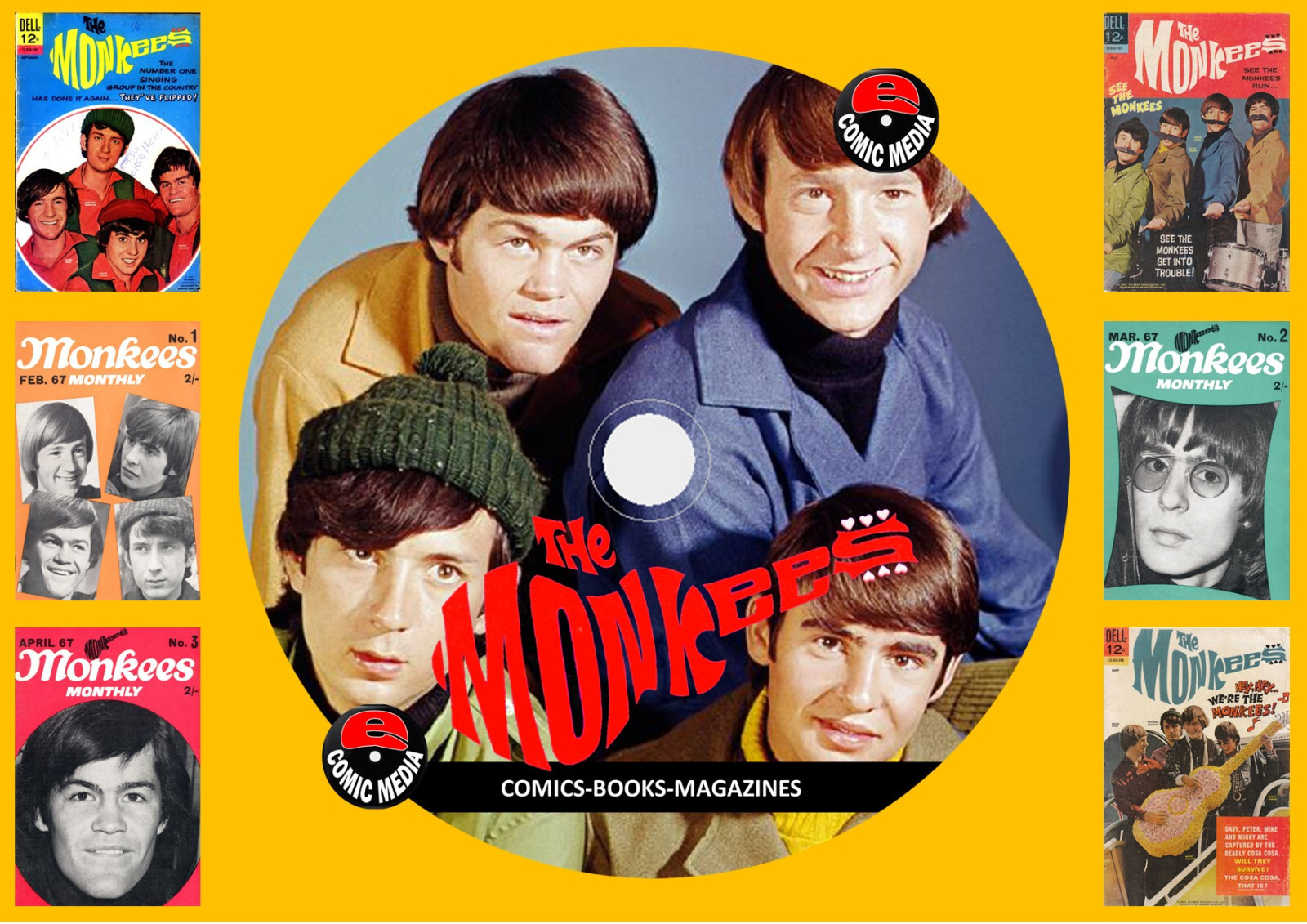 The Monkees Comics & Magazines On PC DVD Rom (CBR Format) | eBay
