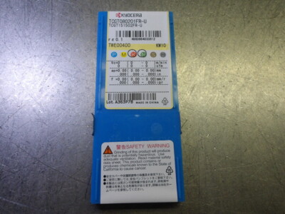 Kyocera Carbide Inserts QTY10 TCGT080201FR-U/TCGT151502FR-U KW10 ...