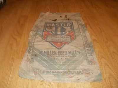 Vtg Master Mix Laying Mash Concentrate McMillen Mills sack | eBay