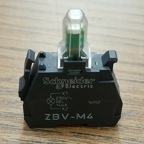 Schneider Electric TELEMECANIQUE Zbv-m4 Light Block Module Red 230v for ...