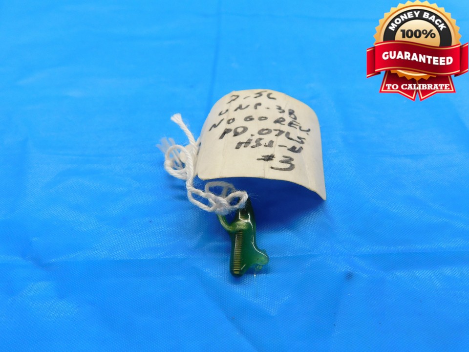 CERTIFIED 2 56 UNF 3B REVERSIBLE THREAD PLUG GAGE #2 .086 NO GO ONLY PD ...