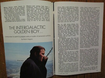 June 22, 1968 TV Guide Maga(WILLIAM SHATNER/TISHA STERLING/TONI HELFER ...