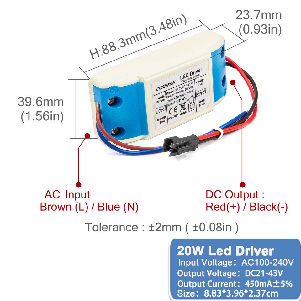 300Ma 600Ma 900Ma Constant Current 10W 20W 36W 50W 100W Led Driver ...