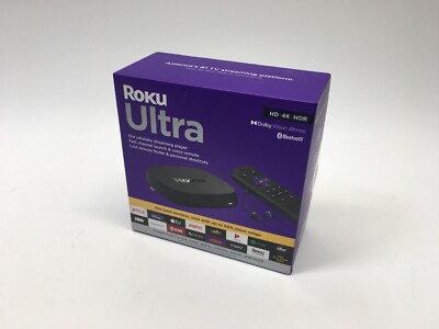 Roku Ultra (4800X) 4K Streaming Media Player, Remote & Power Cord ...
