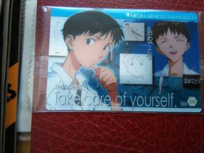 EVANGELION TRADING CARD JAPAN MORINAGA WAFER CHOCOLATE EVA EVAX GAINAX ...