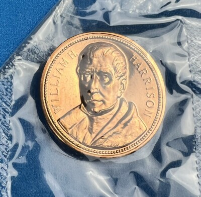 🔥 The Official Medals of America's Presidents William Harrison Bronze ...