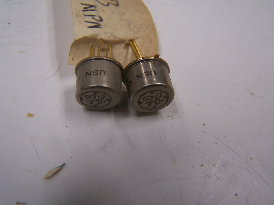 pair vintage GE USN CG 2N1613 430 NPN Transistor Gold leads | eBay