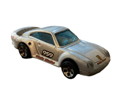 Vtg. Hot Wheels 1987 Silver Porsche 959 Twin Turbo 80’s Loose Diecast ...