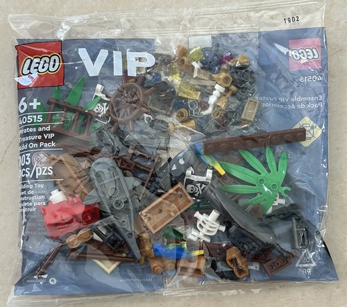 LEGO 40515 PIRATES & TREASURE VIP ADD ON 103 Pieces Shark Cannon ...
