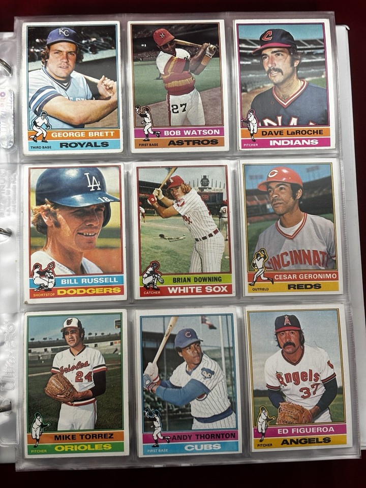 1976 Topps Complete Set of 660 Baseball Cards EX-EX+ | eBay