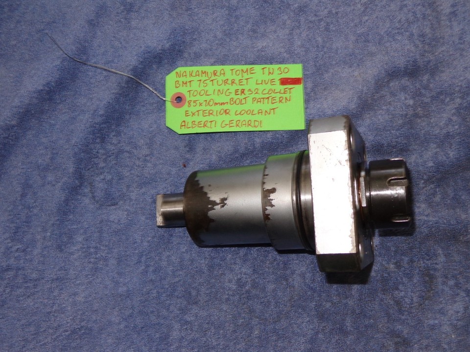 NAKAMURA TOME WT30 BMT 75 LIVE TOOLING 85x70mm BOLT PATTERN ER32 COLLET ...