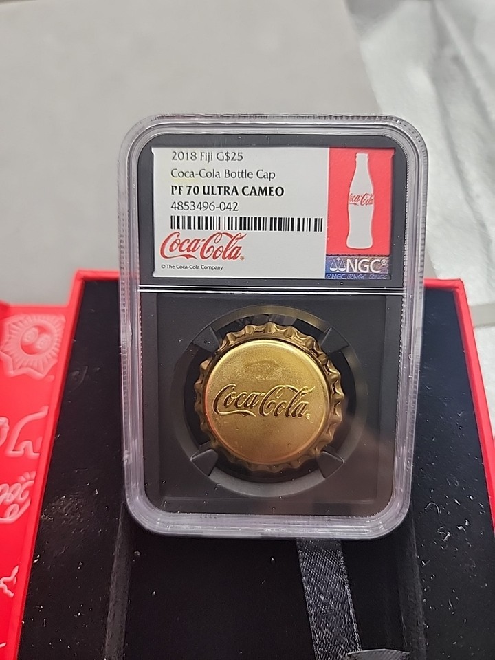 EXTREMELY RARE 2018 Fiji Gold Coca-Cola Bottle Cap Pf70 Ultra Cameo 4853496-042 | eBay